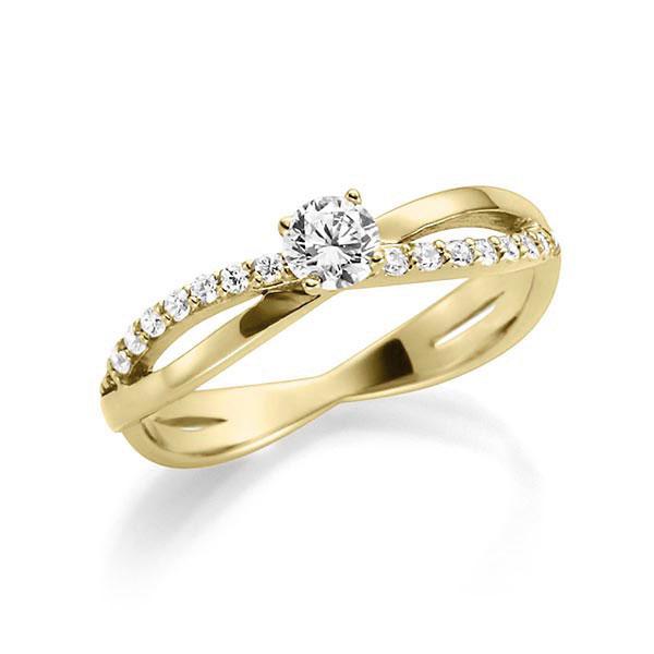Engagement rings with side stones 123GOLD