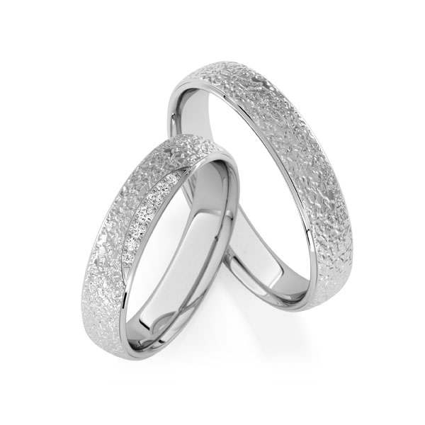 Simple Silver Engagement Ring